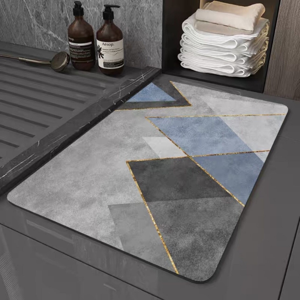 Jual GM019 Keset Diatomite Motif/Keset Kaki Anti Bau / Keset Batu Kamar ...