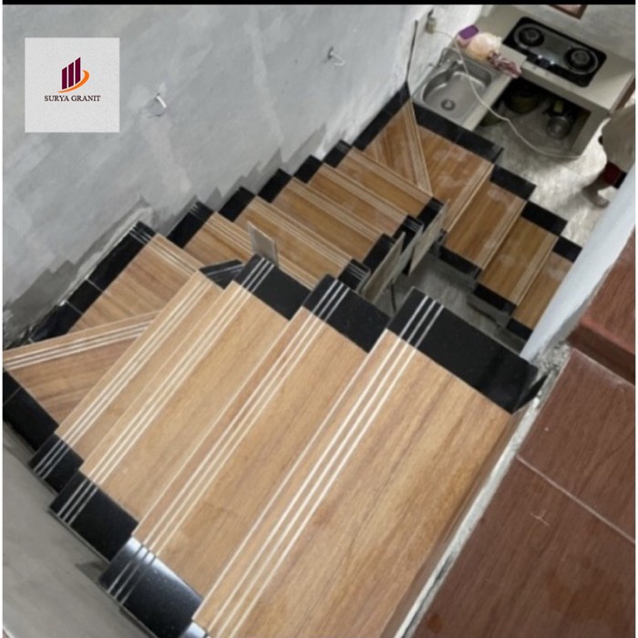 Jual GRANIT ANAK TANGGA KOMBINASI 30X90 20X90 MOTIF KAYU LIST PLINT ...