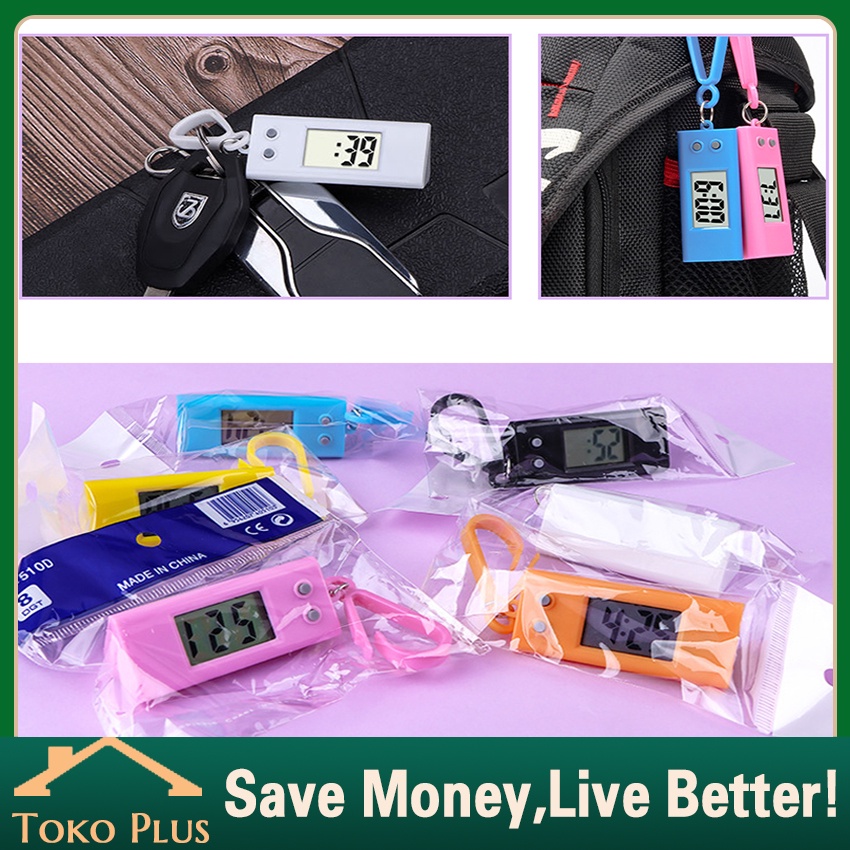 Jual Jam Digital LCD Mini Gantungan Kunci Jam Digital Elektronik ...