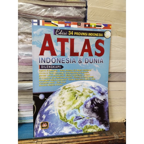 Jual ATLAS INDONESIA & DUNIA 34 PROVINSI INDONESIA (ukuran besar ...
