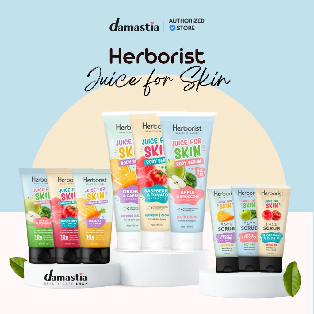 Jual Herborist Juice For Skin Body Serum | Face Scrub | Exfoliating Gel ...