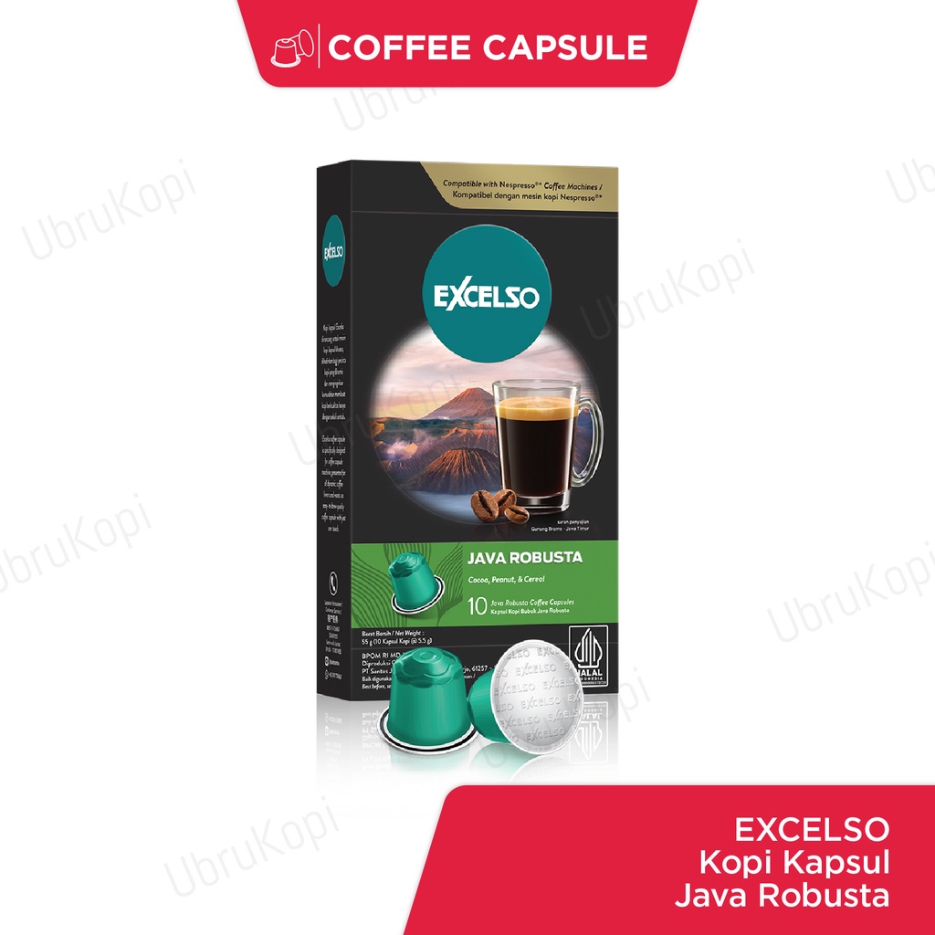 Jual Excelso Kopi Kapsul Java Robusta - Nespresso Compatible Coffee ...