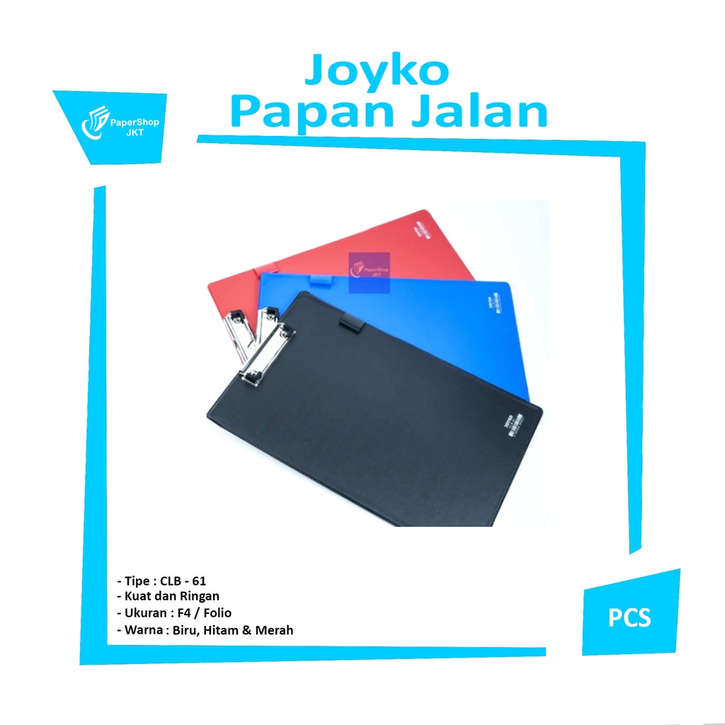 Jual JOYKO - Papan Jalan - Clipboard Alas Tulis CLB-61 - Pcs | Shopee ...