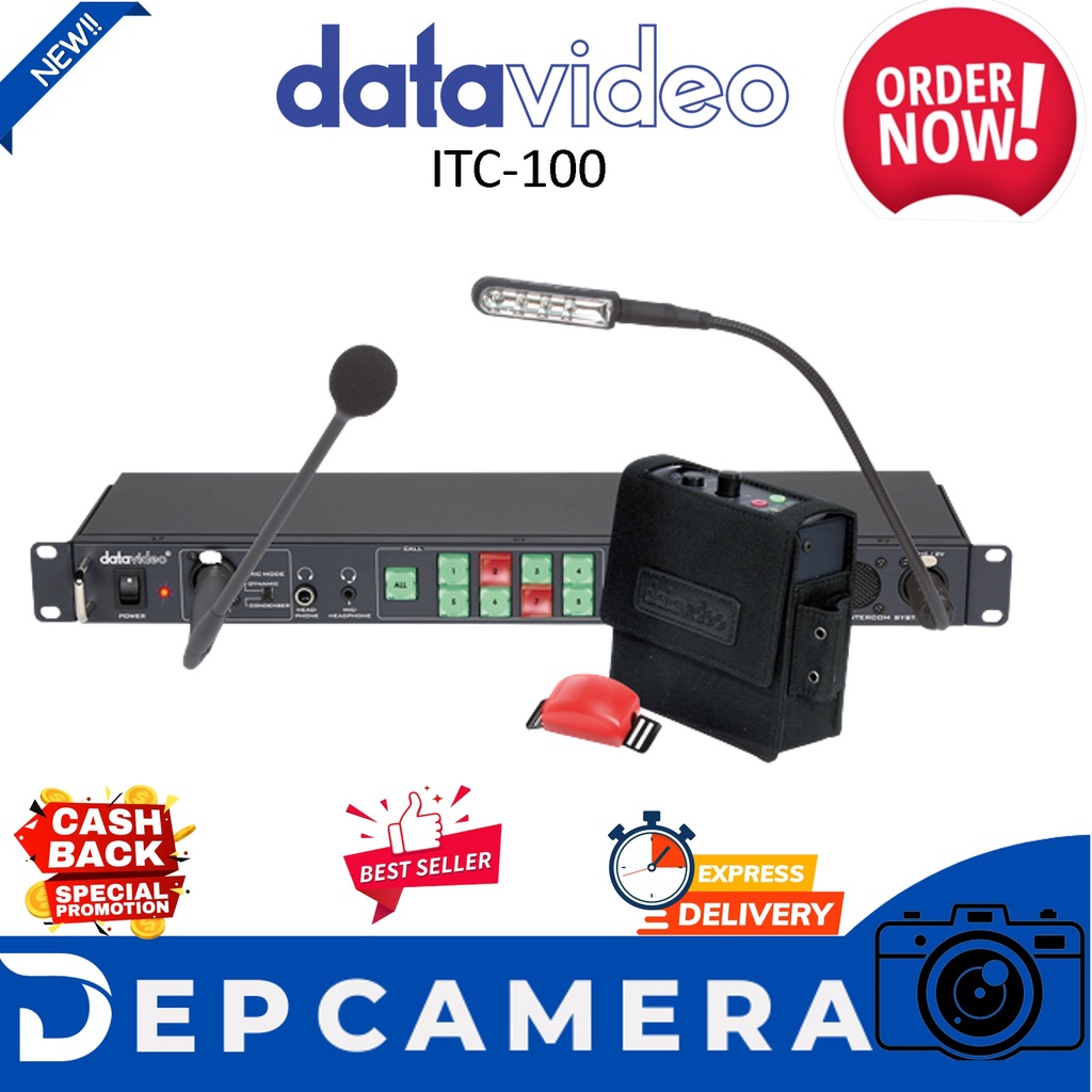 Jual DATAVIDEO ITC-100 Intercom System Original Intercom | Shopee Indonesia