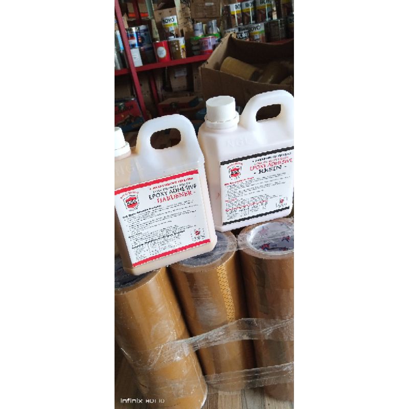 Jual Lem epoxy resin hardener NGL adhesive 1 set 1.7kg | Shopee Indonesia