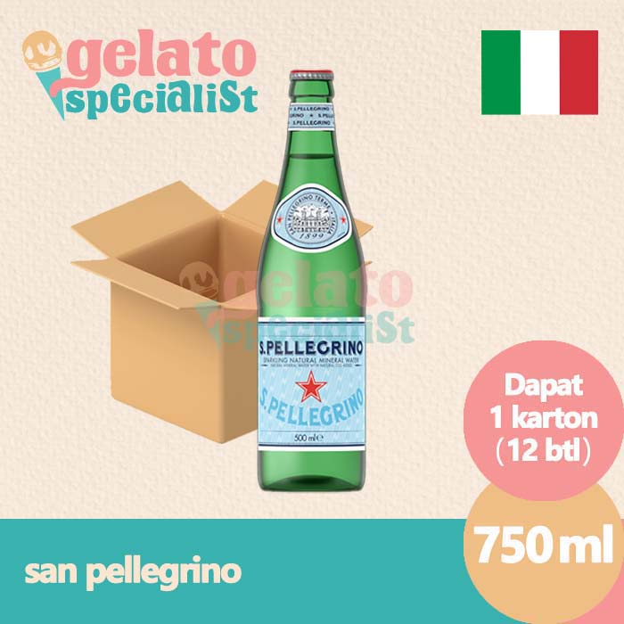 Jual San Pellegrino Sparkling Water 750ml 1 dus isi 12pcs | Shopee Indonesia