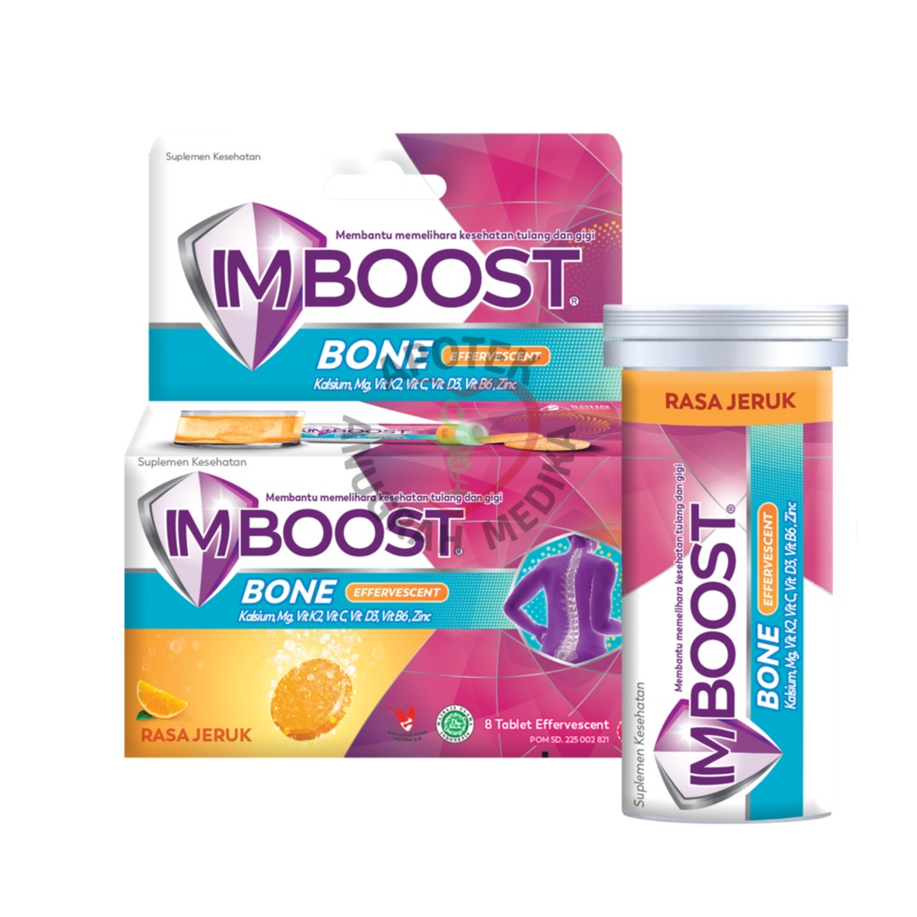 Jual IMBOOST BONE EFFERVESCENT JERUK STRIP 8 TABLET - MULTIVITAMIN ...