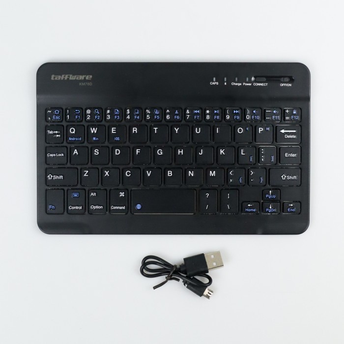 Jual Keyboard Wireless Bluetooth Rechargeable Black | Shopee Indonesia