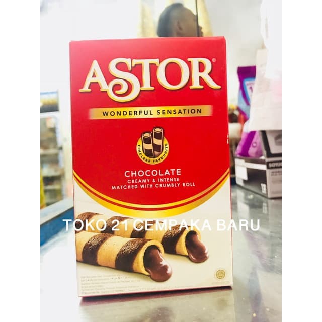 Jual Astor Chocolate Wafer Stick 40g | Rol Roll Coklat Cokelat Astor 40 ...