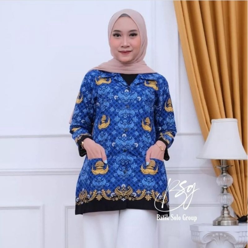 Jual Seragam Batik Korpri Terbaru wanita termurah / seragam korpri wanita/ Seragam PNS / Batik ...
