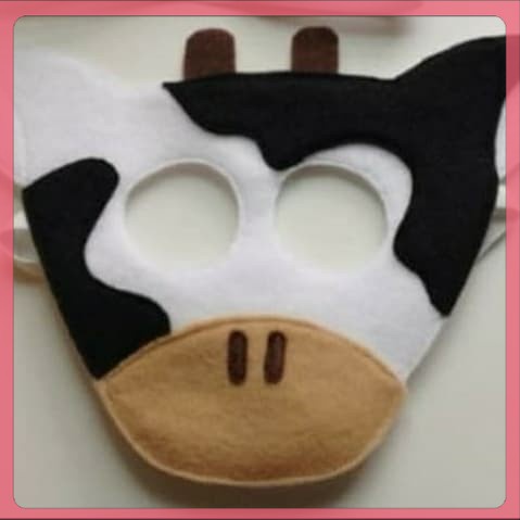 Jual Topeng Hewan Sapi Caw Felt Mask Kostum Pentas Pesta Drama Teater ...