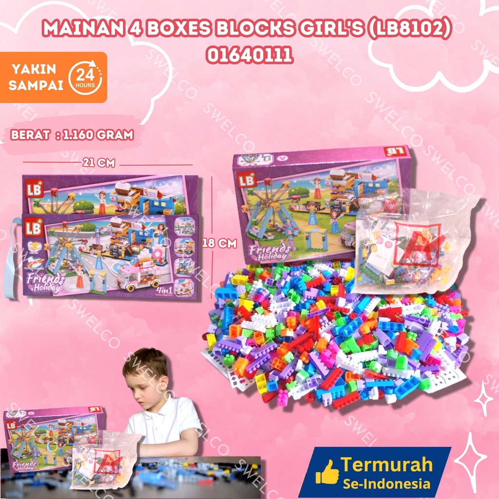 Jual Mainan Lego Anak Perumpuan Balok Mainan Anak edukasi Girl Paradise ...