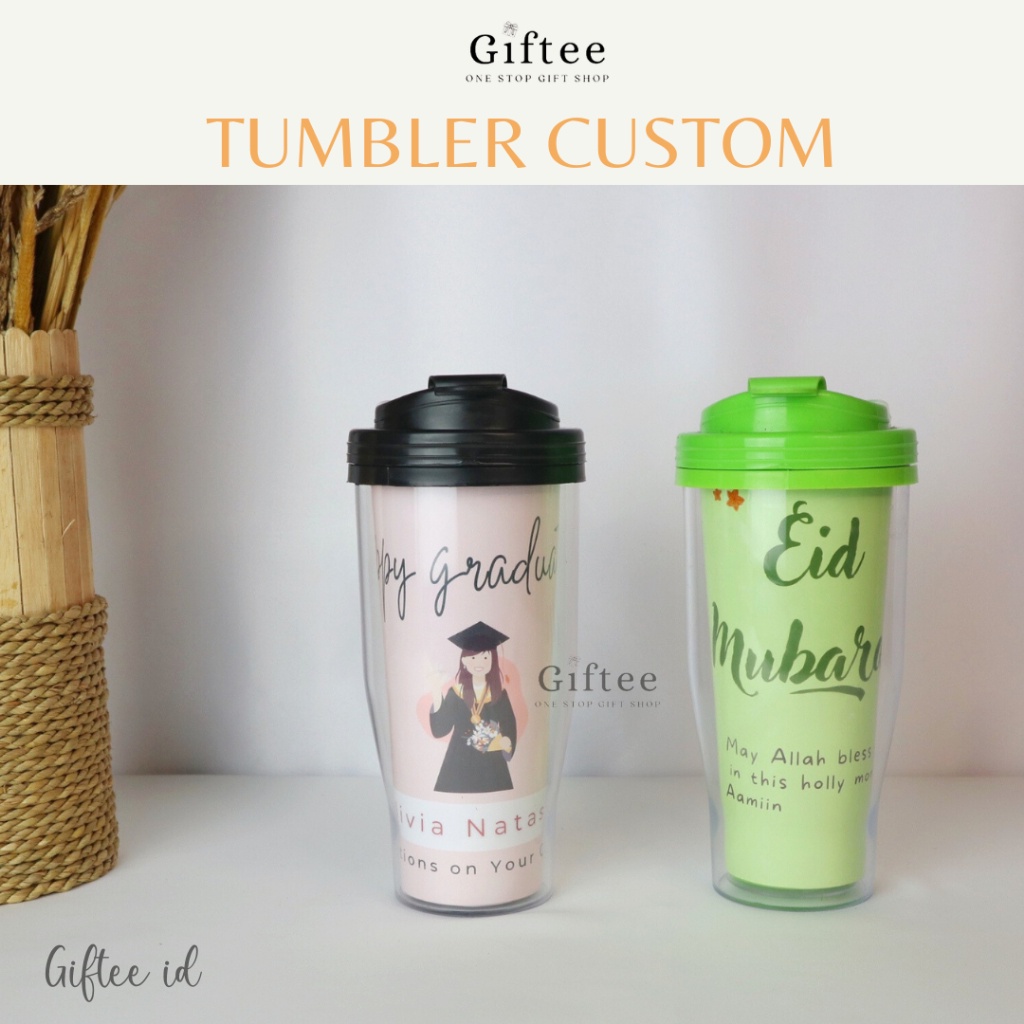 Jual TUMBLER BOTOL MINUM CUSTOM TUMBLR INSERT PAPER 460 ML TERMOS GS ...