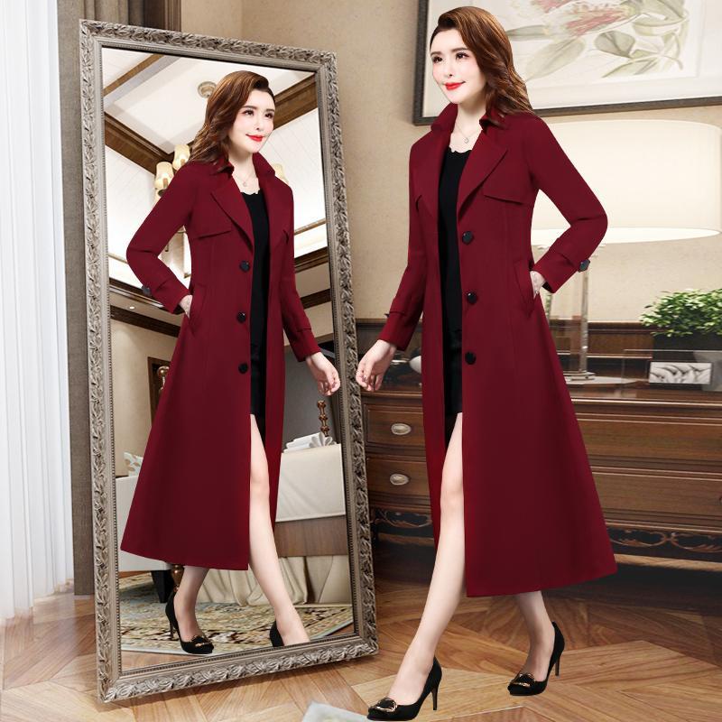 Jual Jas Hitam Wanita Long Coat Blazer Wanita Panjang Korea XL | Shopee ...