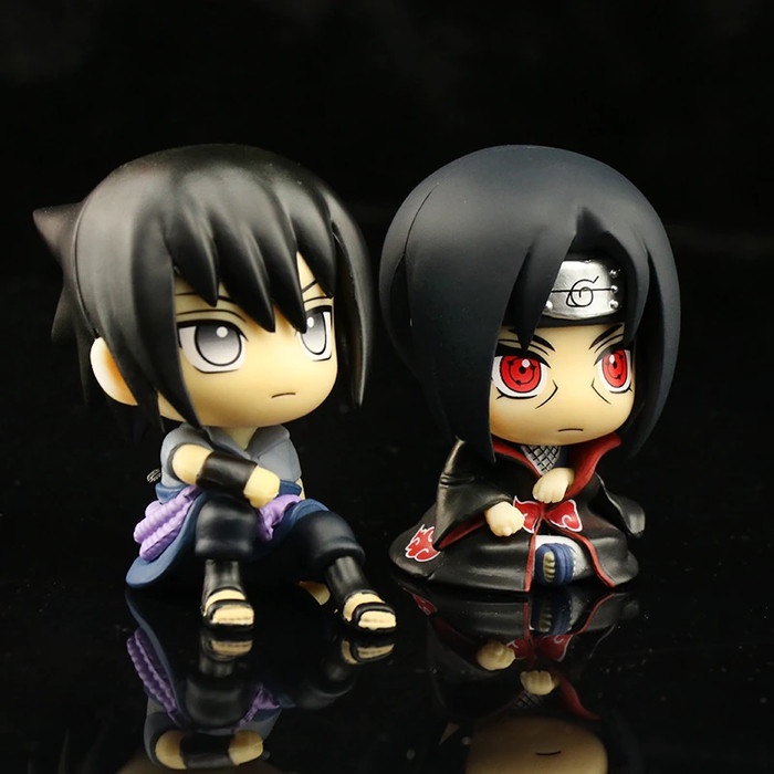 Jual Naruto Sasuke Itachi Kakashi Action Figure Lookup / Rukkapu ...