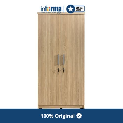 Jual Informa Rana Lemari Pakaian 2 Pintu - Cokelat Maple Wardrobe ...