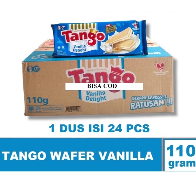 Jual Tango Wafer VANILLA DELIGHT 110 gr 1 KARTON ISI 24 pcs ORIGINAL ...