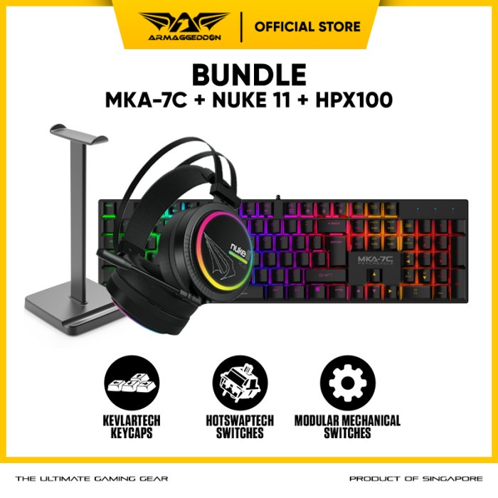Jual Keyboard Mechanical Gaming Armaggeddon MKA 7C Psycheagle Blue ...