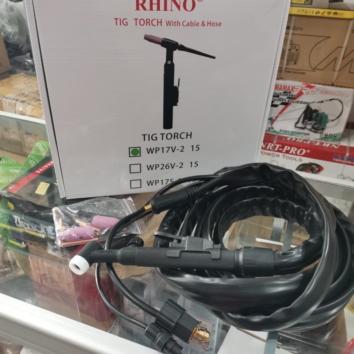 Jual RHINO WP 17V STANG LAS ARGON TIG TORCH TANG MESIN TRAVO LAS ARGON | Shopee Indonesia