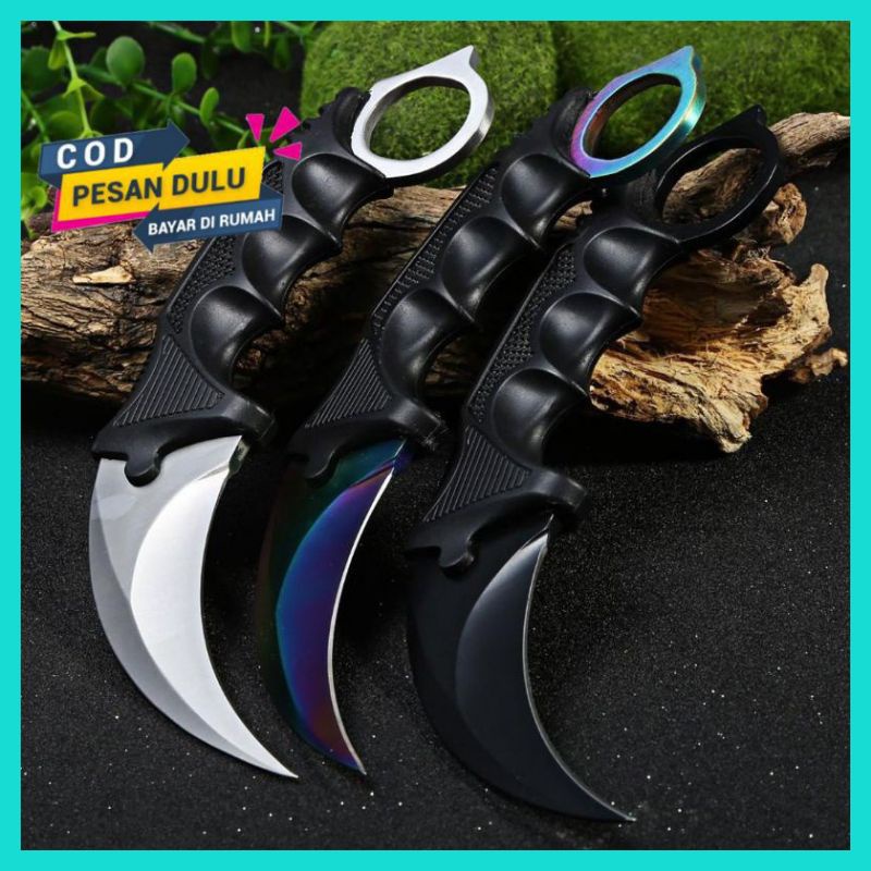 Jual Pisau Karambit CS GO Taktikal Pisau Survival 6 Warna - OR | Shopee Indonesia