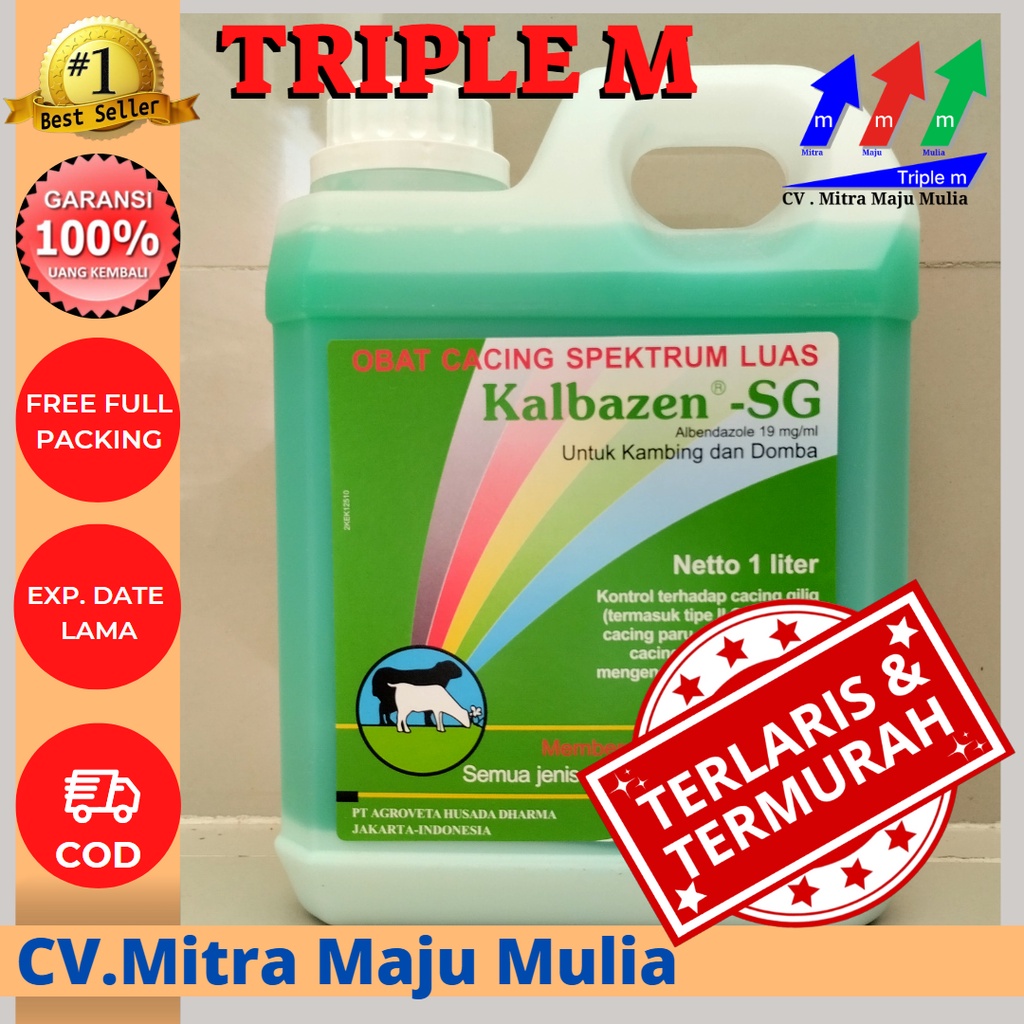 Jual Kalbazen SG 1liter - obat cacing oral efektif basmi cacing pada ...