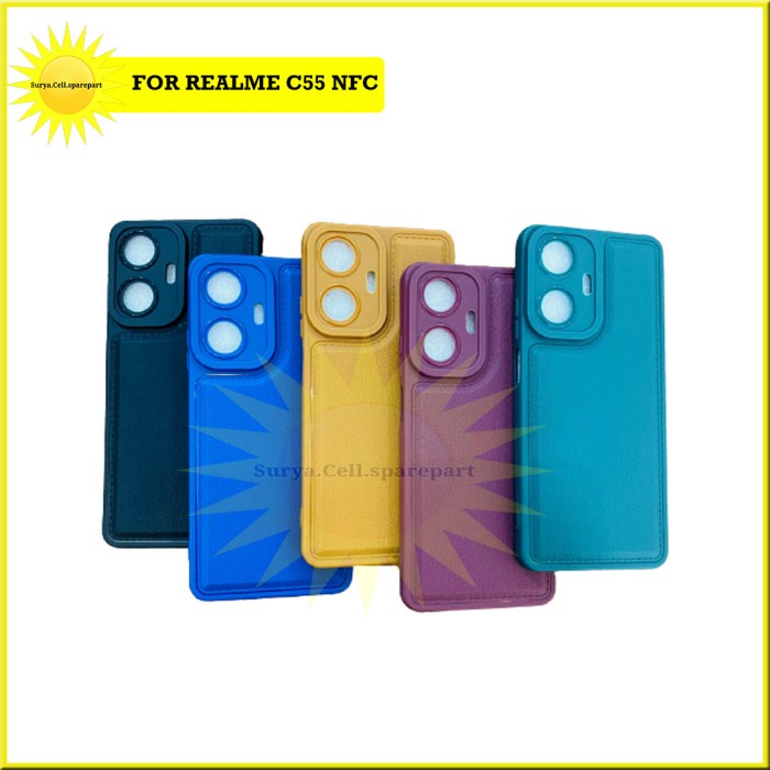 Jual Case Square Leather Pro Realme C61 C63 C65 C67 C55 Nfc 2023 Realme ...