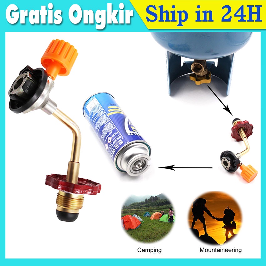 Jual Adaptor Tabung Gas Kaleng Kran Konektor Sambungan Gas Kaleng ...