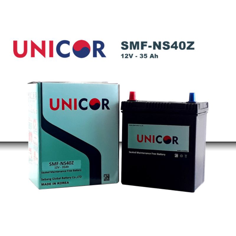 Jual Aki/Accu/Battery UNICORE SMF NS40Z 12V 35Ah | MADE IN SEBANG KOREA ...