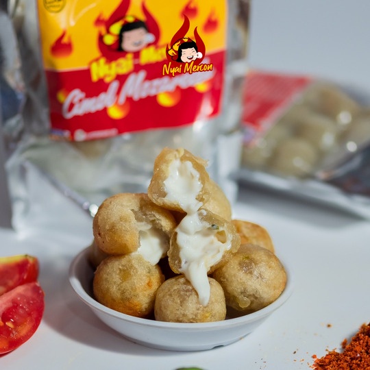 Jual Pangsit Tulang Rangu Nyai Mercon VIRAL Keju Baso Full Mozarella ...