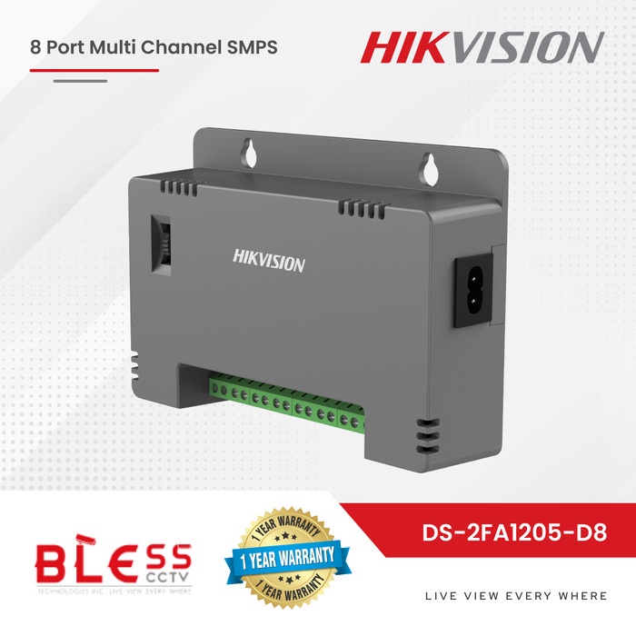 Jual CCTV Power Supply DS-2FA1205-D8 8 Port Multi Channel SMPS | Shopee ...