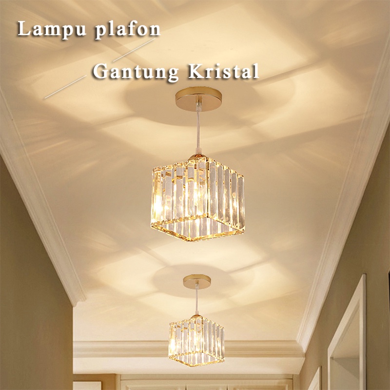 Jual Lampu Plafon Gantung Kristal Minimalis 2 Model Lampu Kristal ...