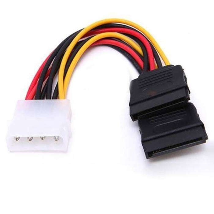 Jual Kabel Konverter Molex to Power SATA Female Output Double Cabang 2 ...