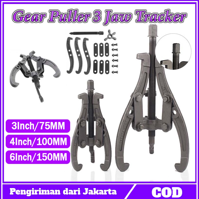 Jual 【siap】Treker 3 Kaki 3" 4" 6" Inch Gear Puller 3 Jaw Tracker Treker ...