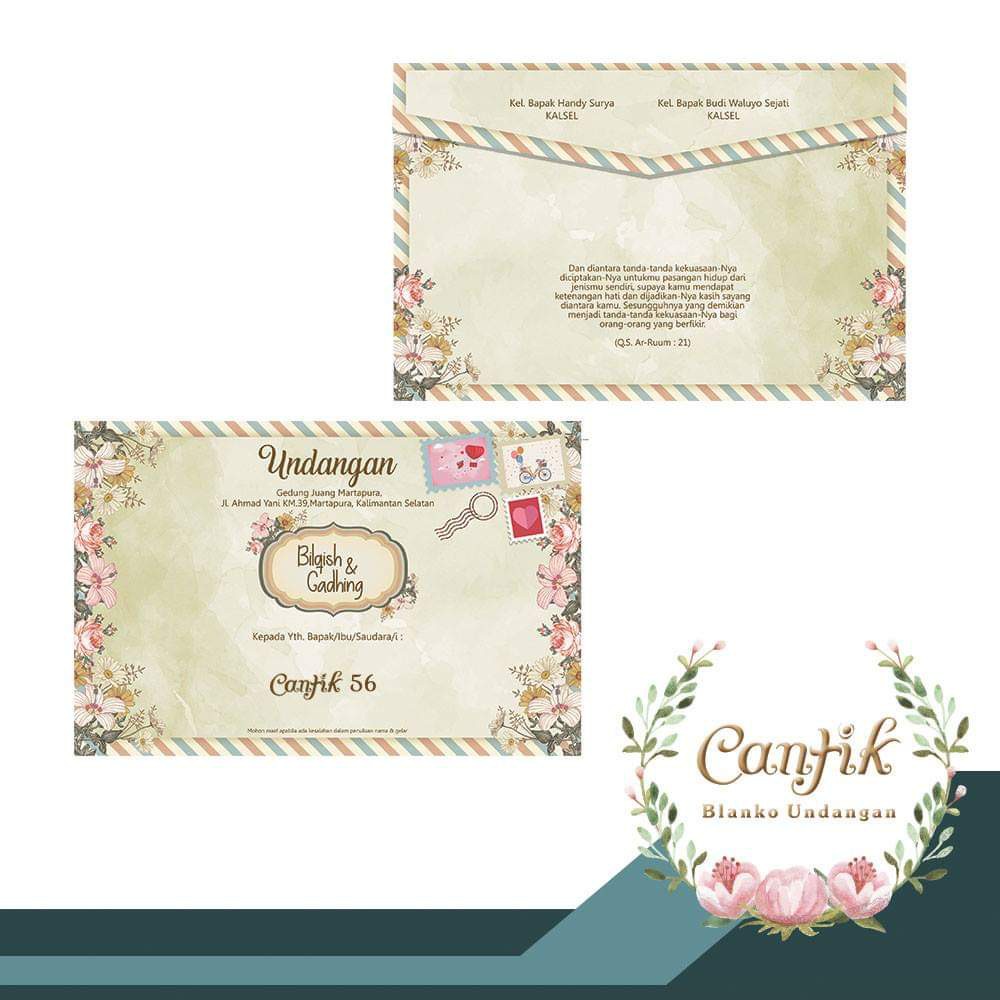 Jual CANTIK 56 Blanko Undangan | Blangko Undangan | Undangan Murah ...