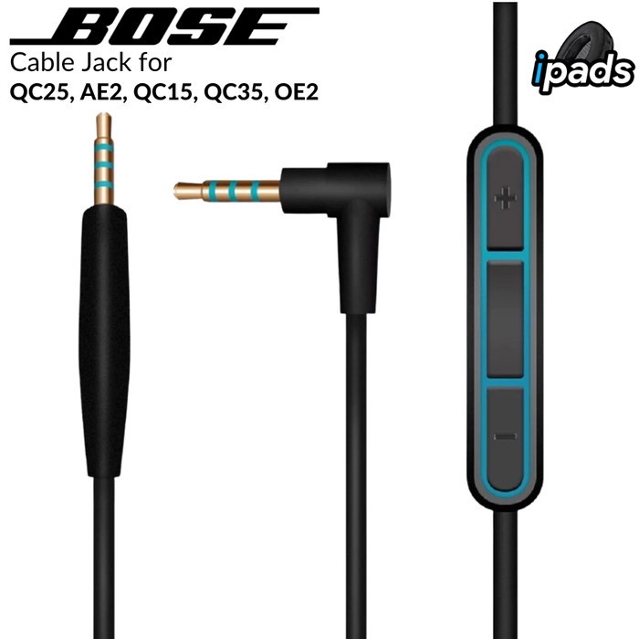 Jual Jack Cable Headphone Bose QC25 QC15 QC35 AE2 OE2 QC 25 AE 2 QC 15 ...