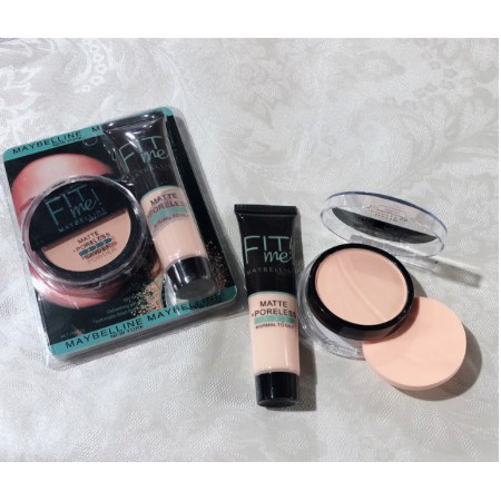 Jual Maybelline Fit Me!! Set 2 in 1 powder dan foundation | Shopee ...