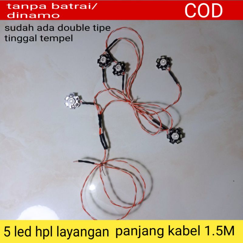 Jual TERMURAH!! lampu led hpl layangan layang layang kelap kelip ...