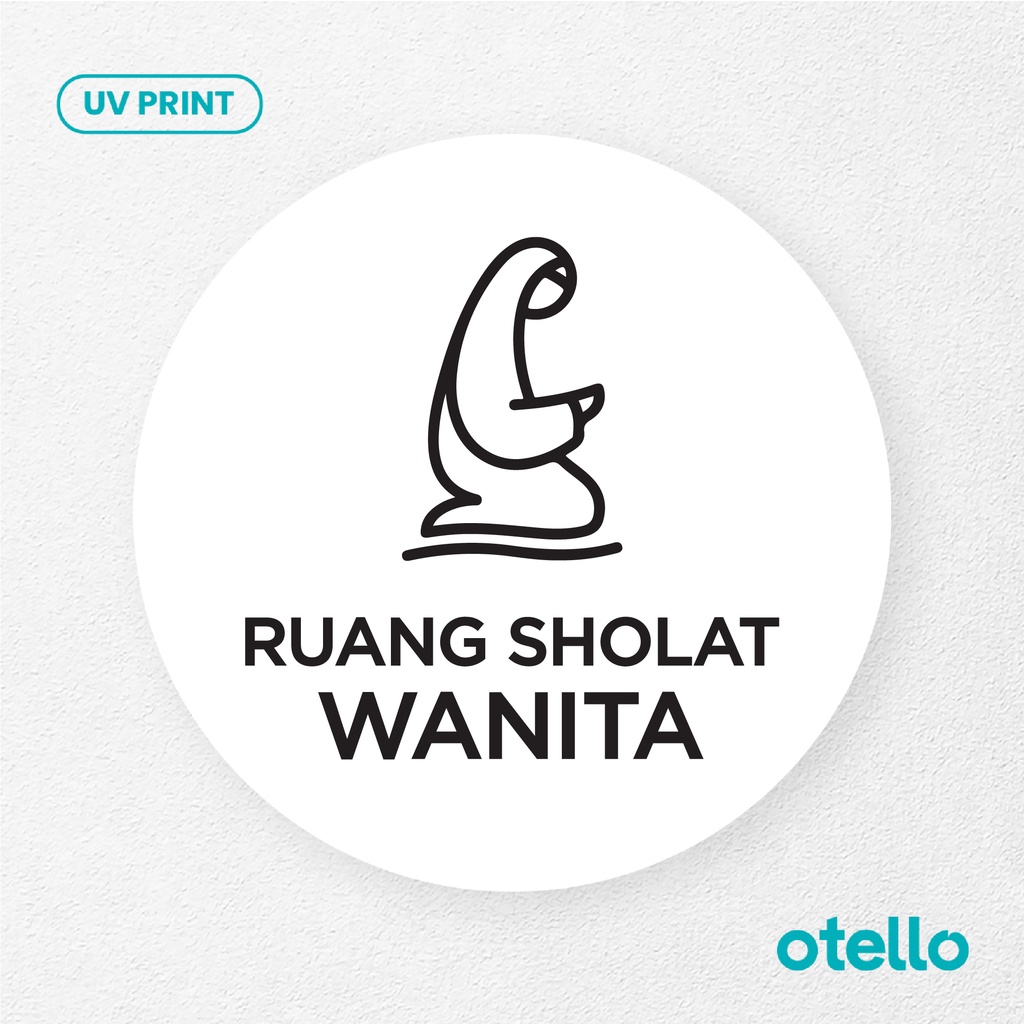 Jual Ruang Sholat Wanita Signage Board Akrilik Tempel Dinding Papan ...