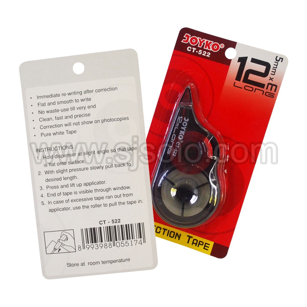Jual Correction Tape JOYKO CT-522 Correction Pen Joyko CT522 TIPEX ... Jual Correction Tape JOYKO CT-522 Correction Pen Joyko CT522 TIPEX ...