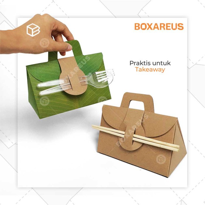 Jual Rice Pack Bungkus Nasi Kemasan Kertas Makanan Lunch Box | FP 189 ...