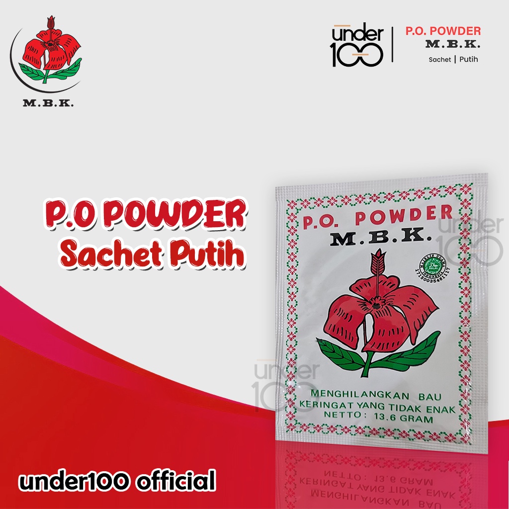 Jual Under100 Bedak MBK Powder Sachet Putih | Silver | Tin | Deodorant ...