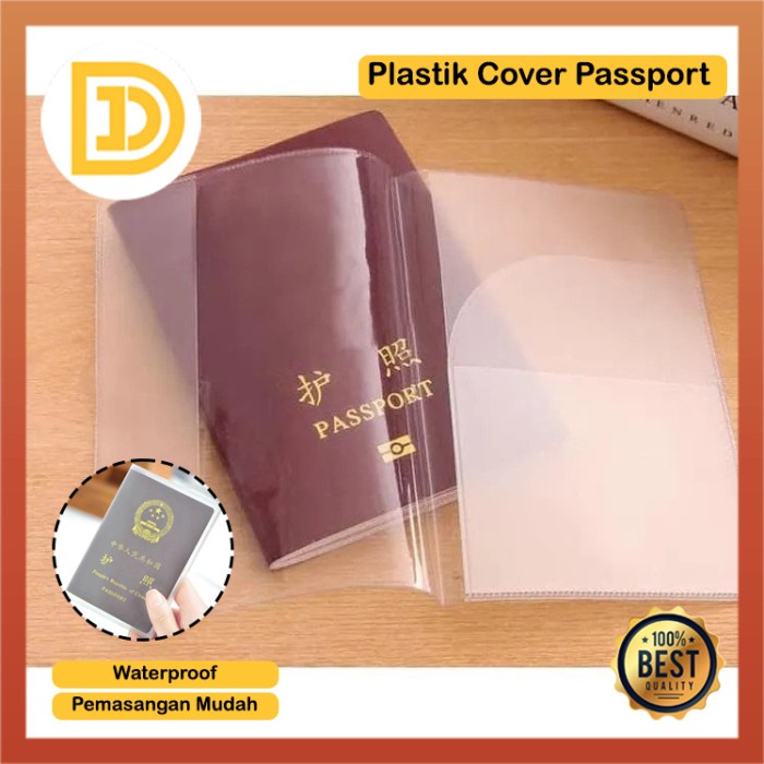 Jual Plastik Sampul Paspor Bening Tebal Cover Passport Doff Buku ...
