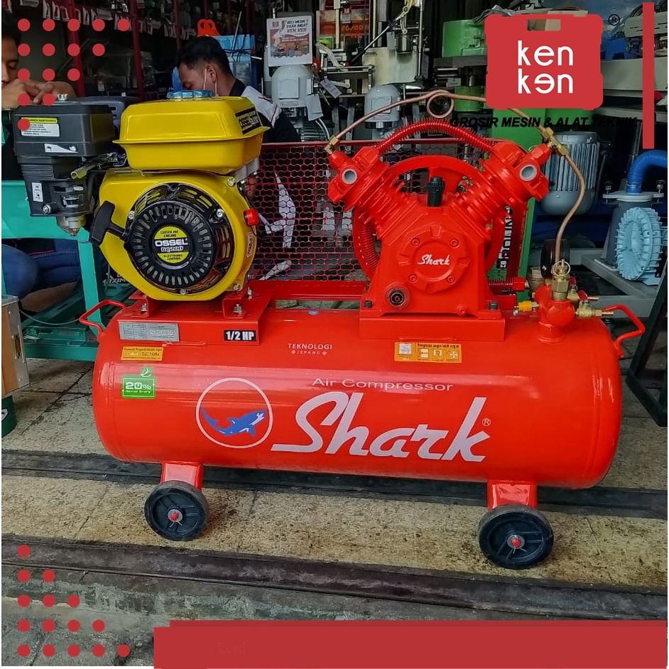 Jual KOMPRESOR 1/2 HP SHARK ENGINE KOMPRESOR UDARA | Shopee Indonesia