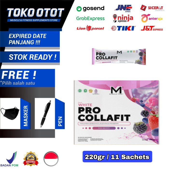 Jual M1 Muscle First Pro Collafit Collagen Drink 220gr Kolagen Beauty ...