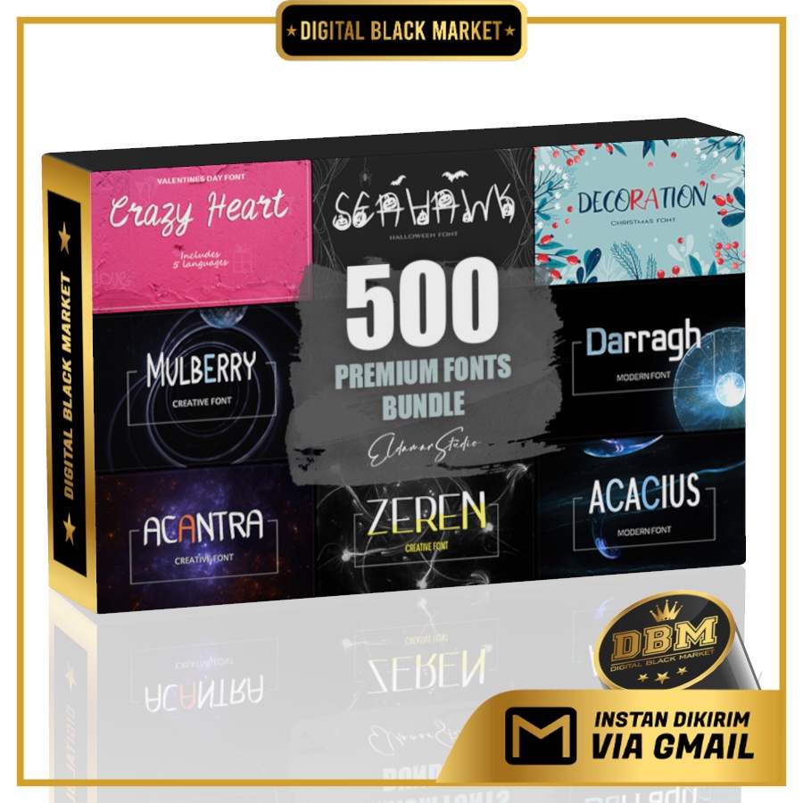 Jual 500 Premium Fonts | Shopee Indonesia