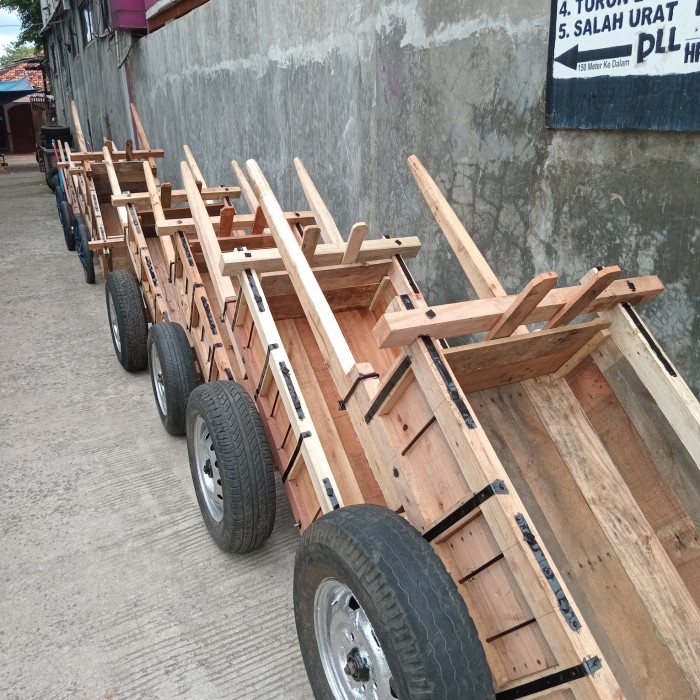 Jual gerobak kayu ban mobil dan gerobak kayu ban motor Termurah ...