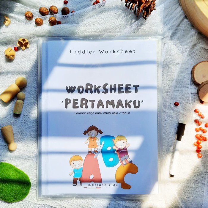 Jual ⭐BARU (DISKON)⭐ Worksheet Pertamaku / Lembar kerja anak usia 2th ...