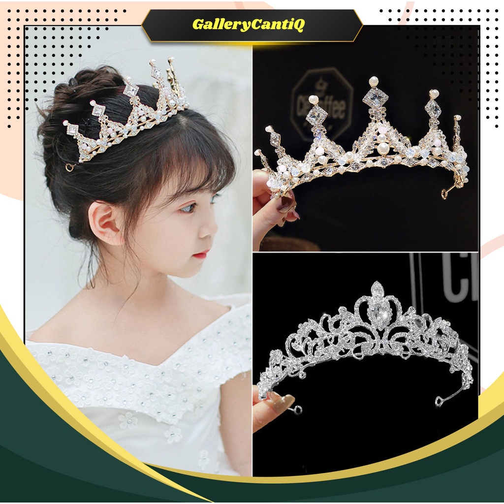 Jual GalleryCantiQ - Mahkota Bando Princess Anak Perempuan Bondu Bahan ...