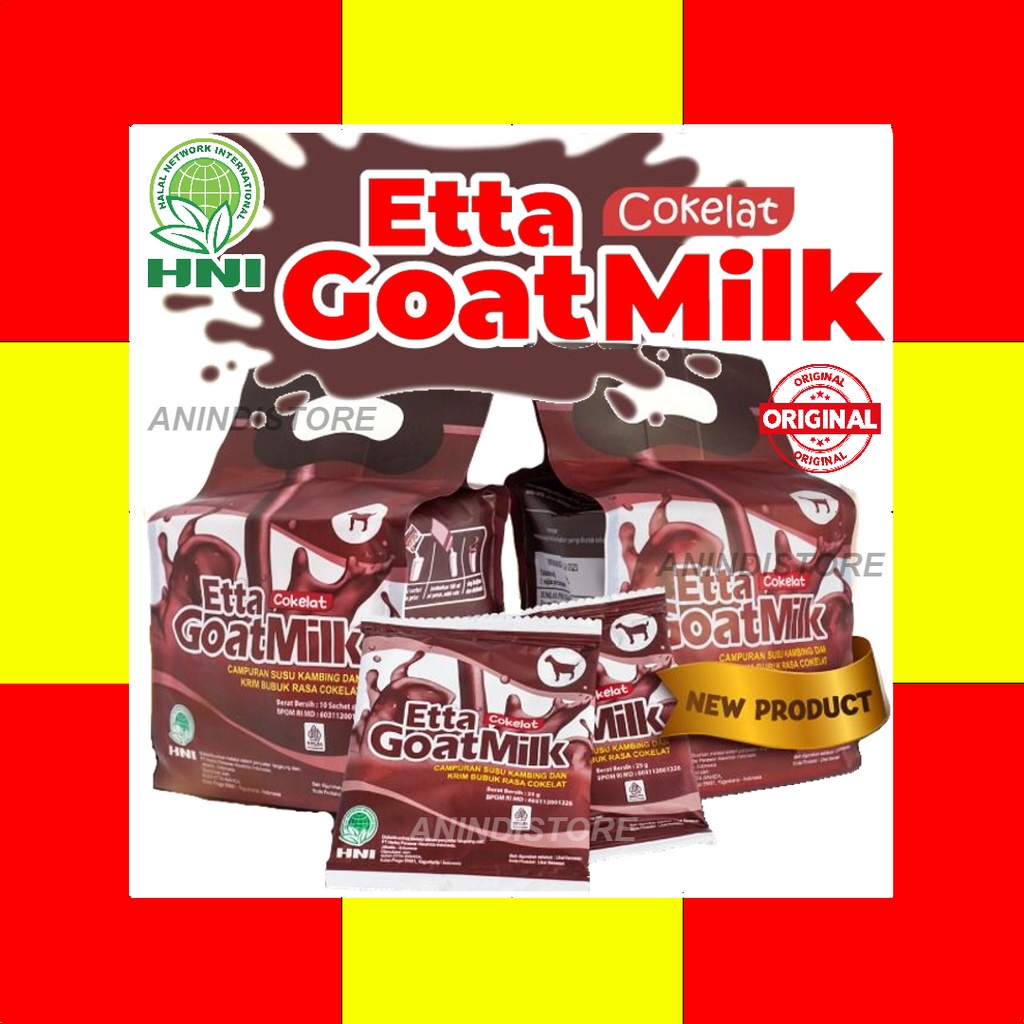 Jual ETTA GOAT MILK COKELAT (EGM)- HNI HPAI ORIGINAL [AND01] | Shopee ...