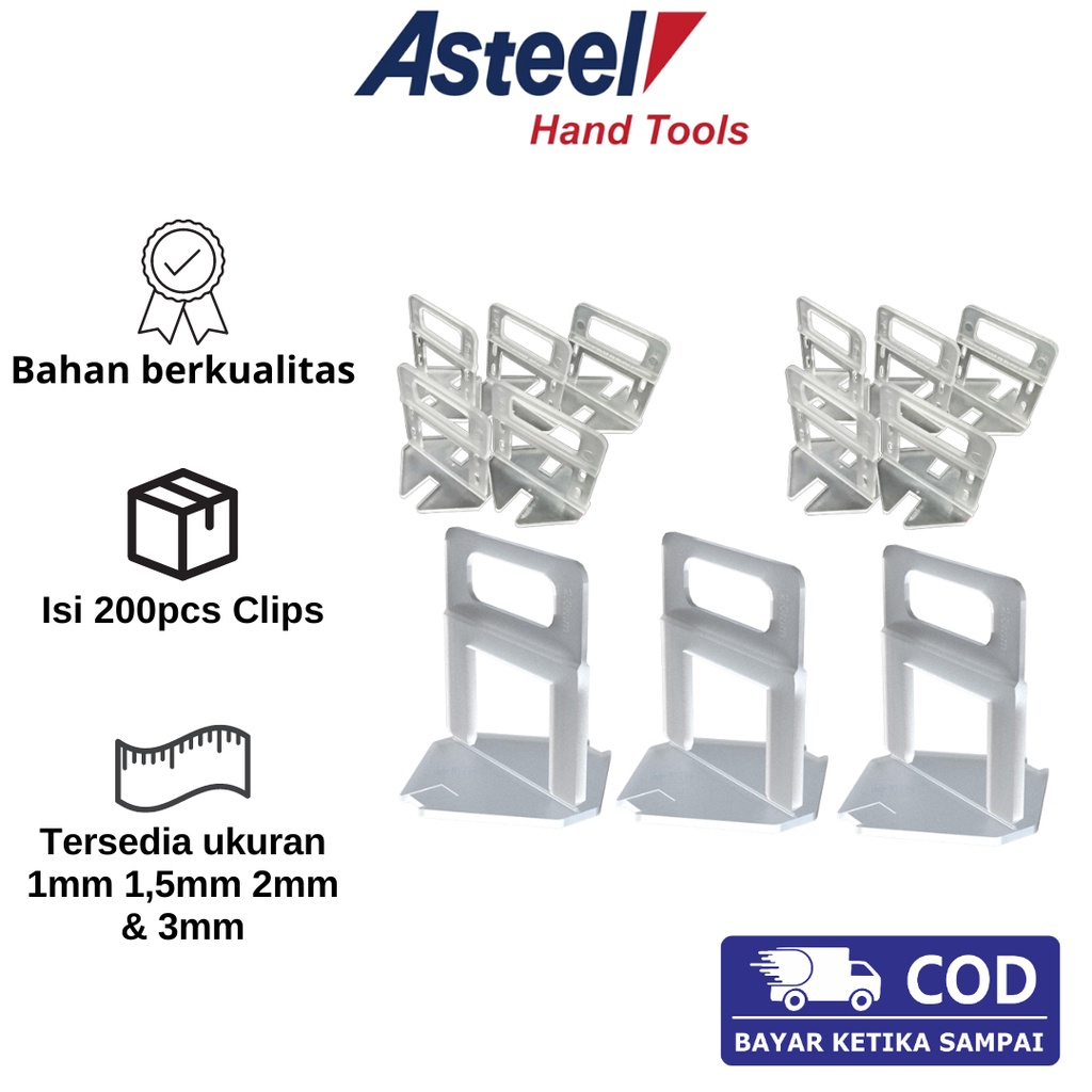 Jual ASTEEL Paket Tile Spacer Leveling Alat Perata Pasang Keramik ...